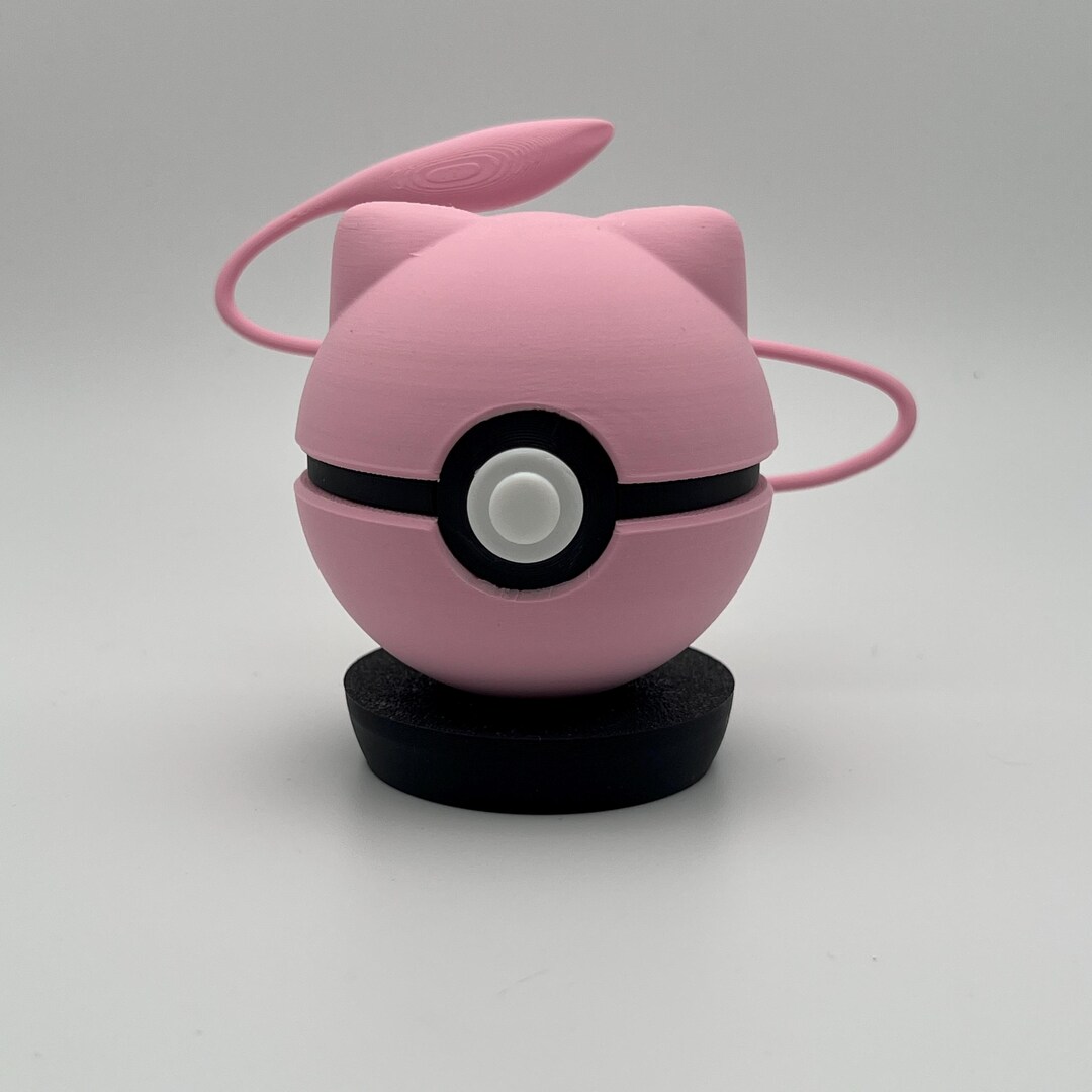 Mew Ball | 3D Printed Display Pokemon Pokeballs From N3D | + FREE ...