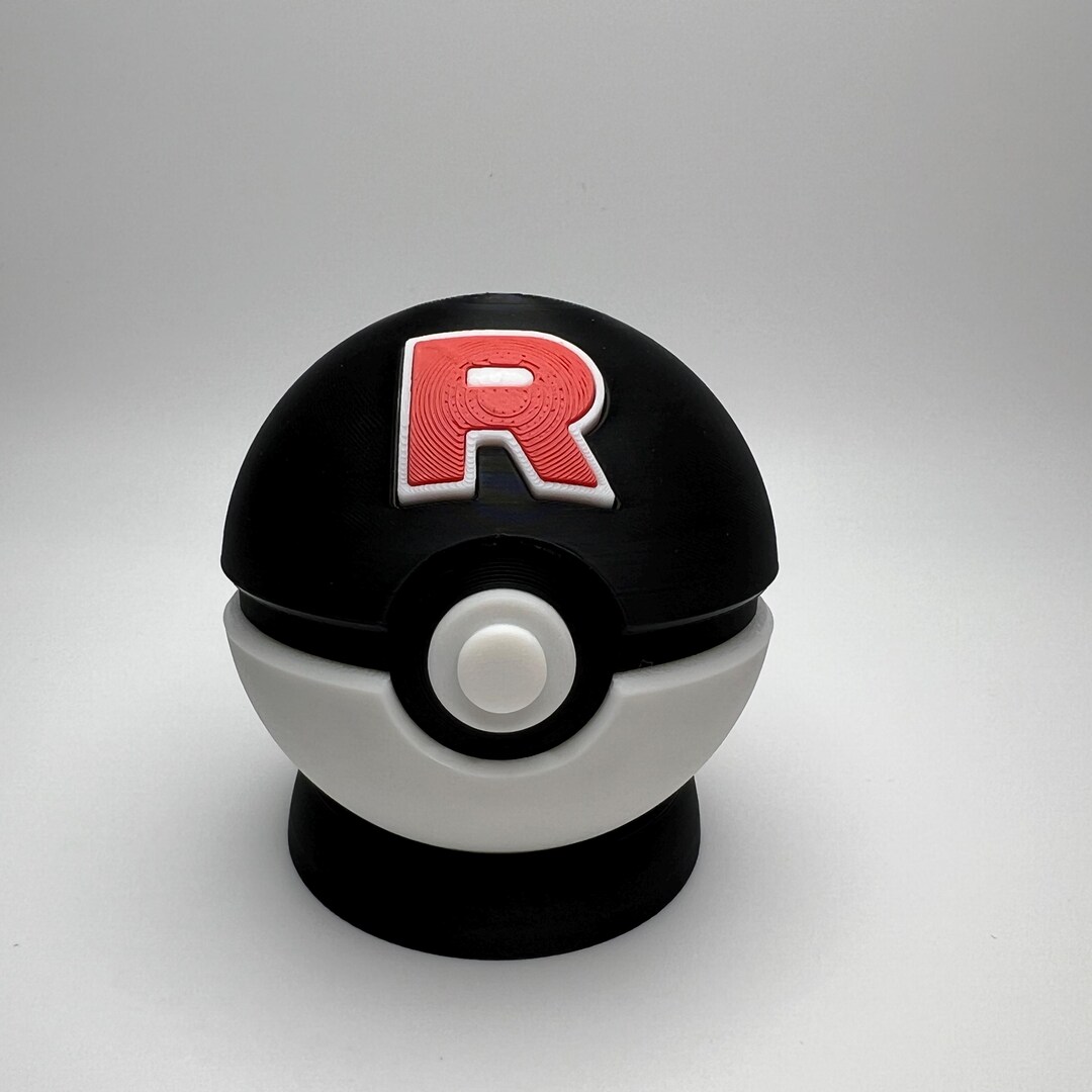 Team Rocket Ball | 3D Printed Display Pokeballs From N3D - Etsy