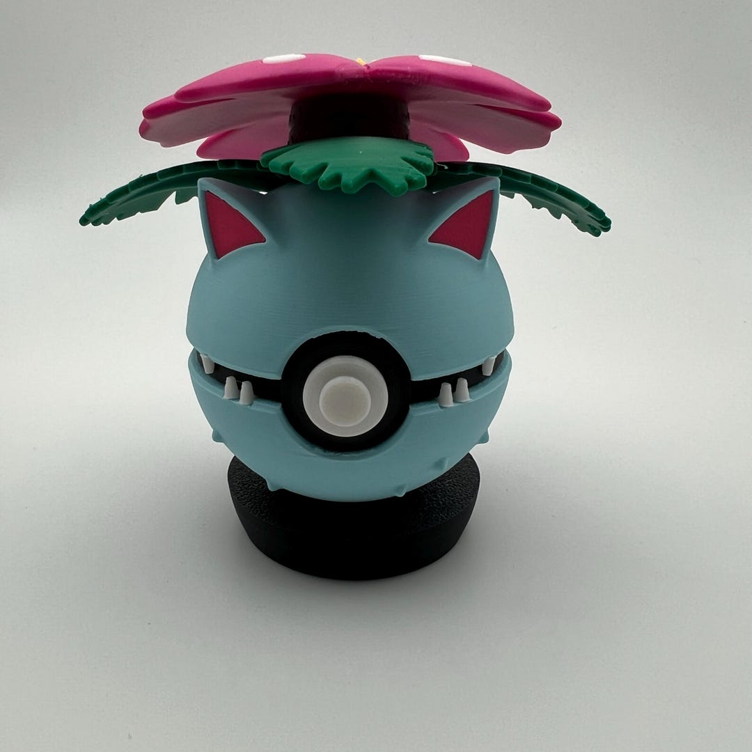 Venasaur Ball | 3D Printed Display Pokemon Pokeballs From N3D | + FREE ...