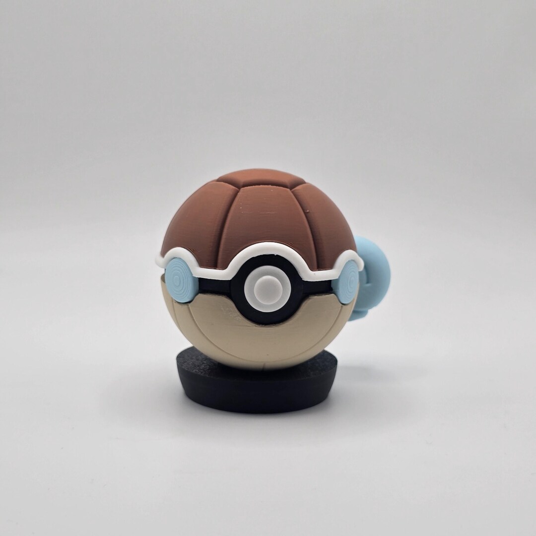 Squirtle Ball | 3D Printed Display Pokemon Pokeballs From N3D | + FREE ...