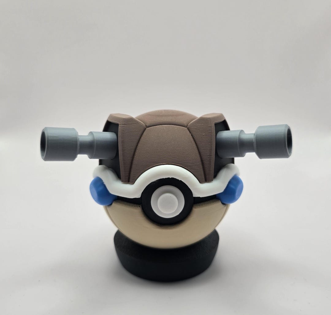 Blastoise Ball | 3D Printed Display Pokemon Pokeballs From N3D | + FREE ...