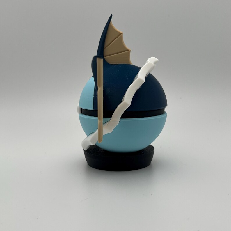 Vaporeon Ball | Prismatic | 3D Printed Display Pokemon Pokeballs From ...