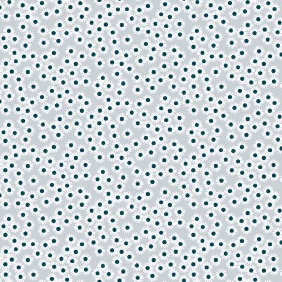 Riley Blake Designs Spotted Daisy in Teal - Etsy