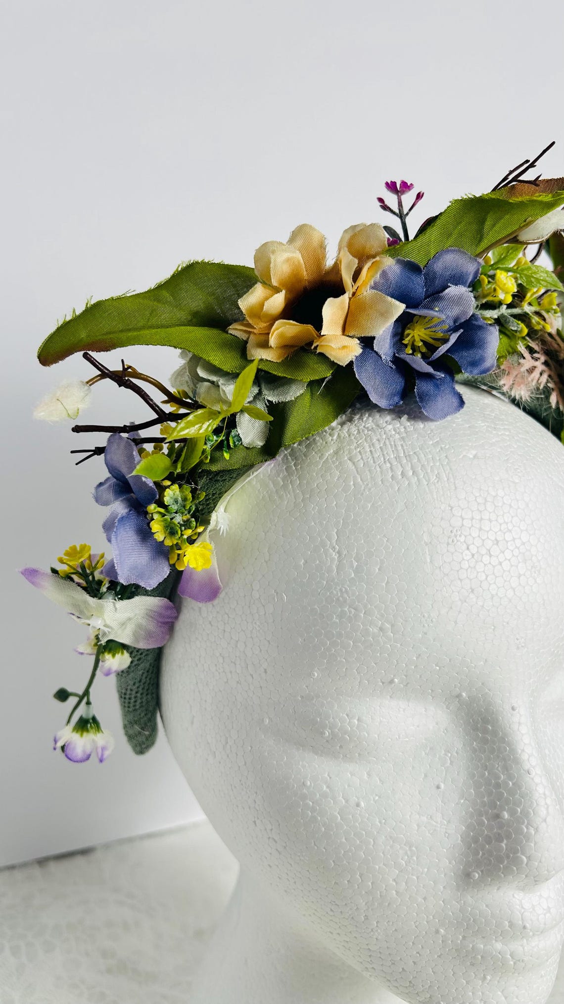 Easter Flower Crown – Rustic Spring Headpiece With Wildflowers ...