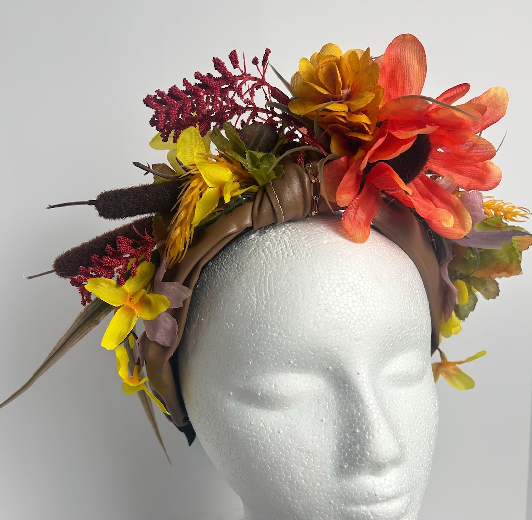 Harvest Floral Headband – Festival Crown of Wild Blooms & Woodland ...