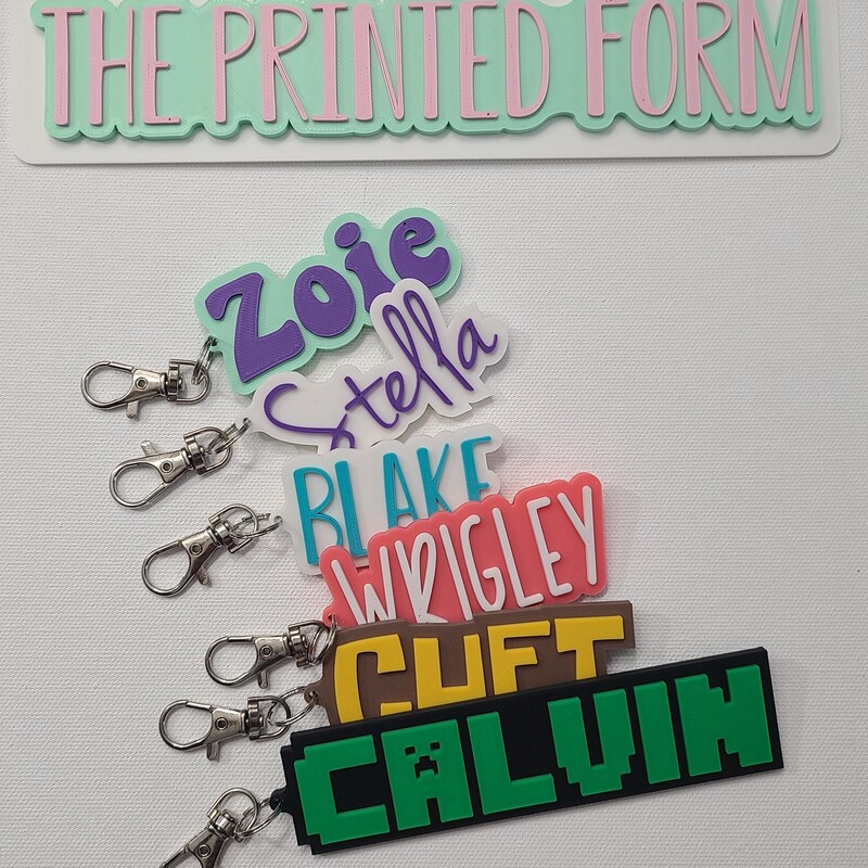 Name Keychain - Etsy