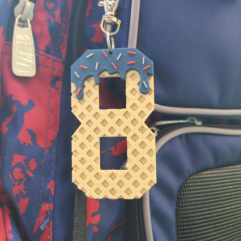 Ice Cream Number Tag - Etsy