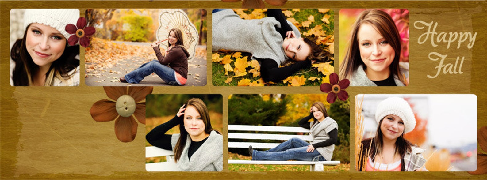 Instant Download Enchanted Fall FB Timeline Cover Set Custom Marketing ...