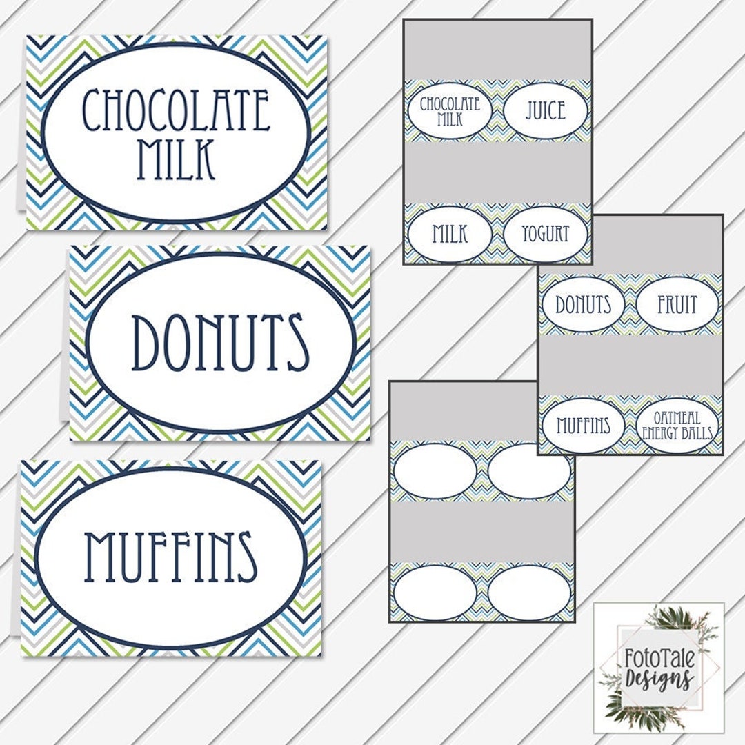 LDS Baptism Party Tent Cards, Food Labels, Decorations, Digital ...