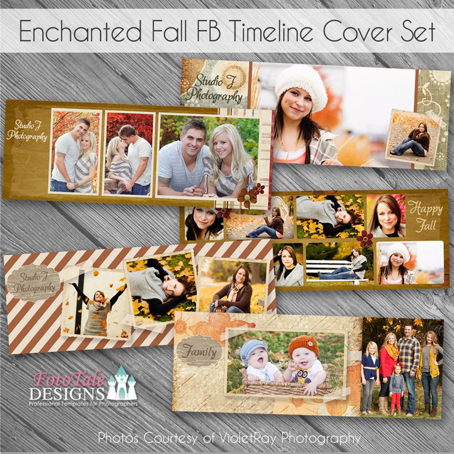 Instant Download - Enchanted Fall FB Timeline Cover Set- Custom ...
