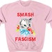 Cute Kitty Smash Fascism Sweatshirt Antifa Sweatshirt - Etsy