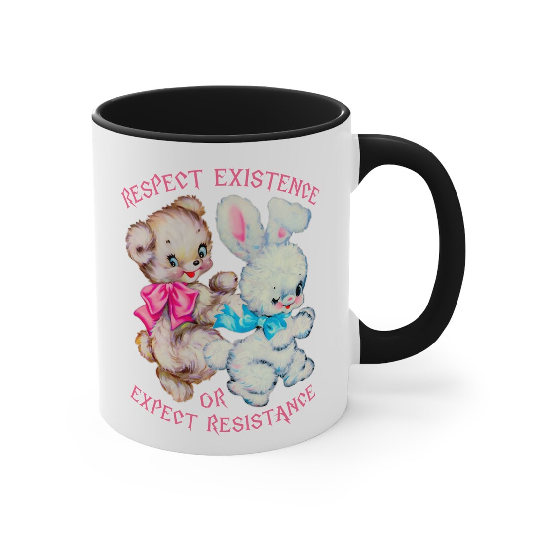 Cute Retro Respect Existence or Expect Resistance Mug Communist ...