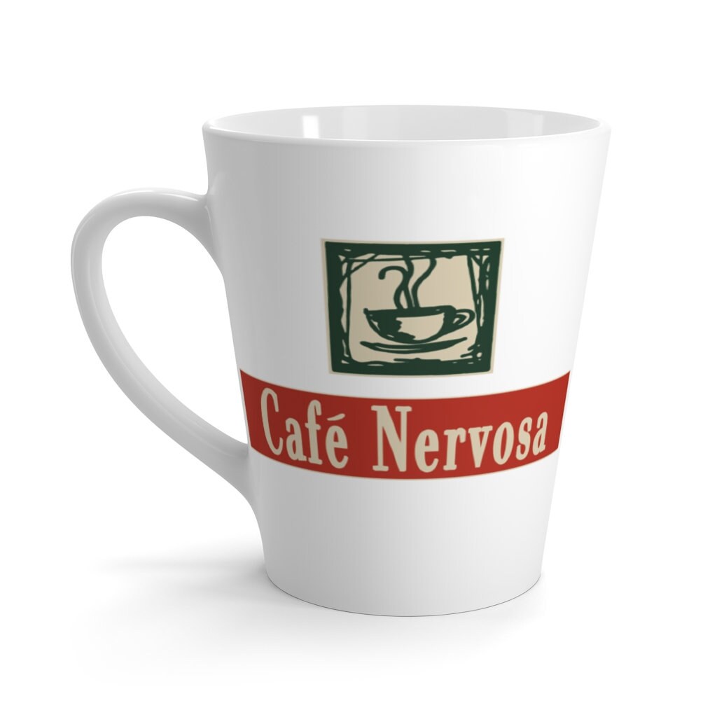 Cafe Nervosa Latte Mug Cafe Nervosa Frasier Coffee Cup | Etsy UK