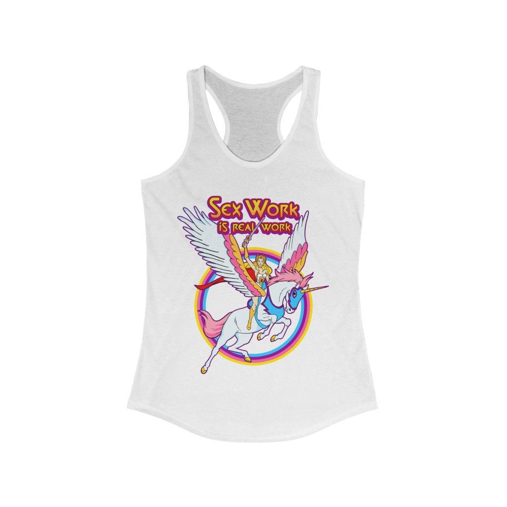 80s Retro Sex Work is Real Work Tank Top Respect Sex Workers | Etsy