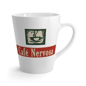 Cafe Nervosa Latte Mug Cafe Nervosa Frasier Coffee Cup | Etsy UK