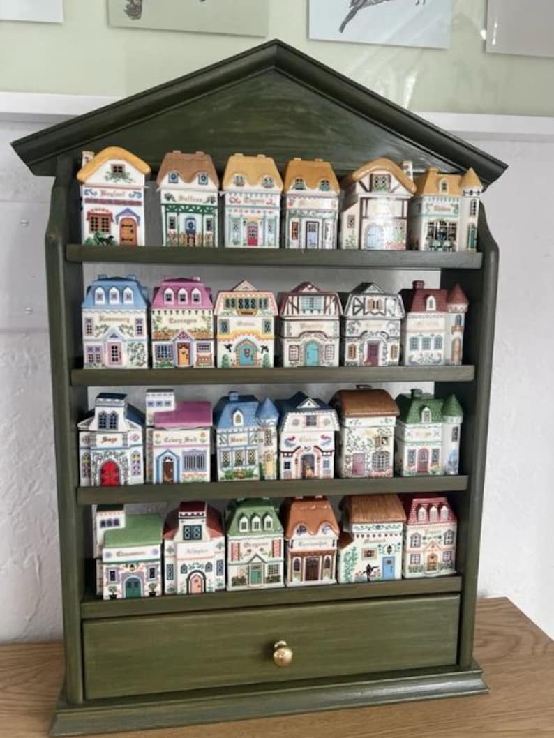 Lenox Spice Village Complete Set of 24 Spice Jars & Rack - Charming ...