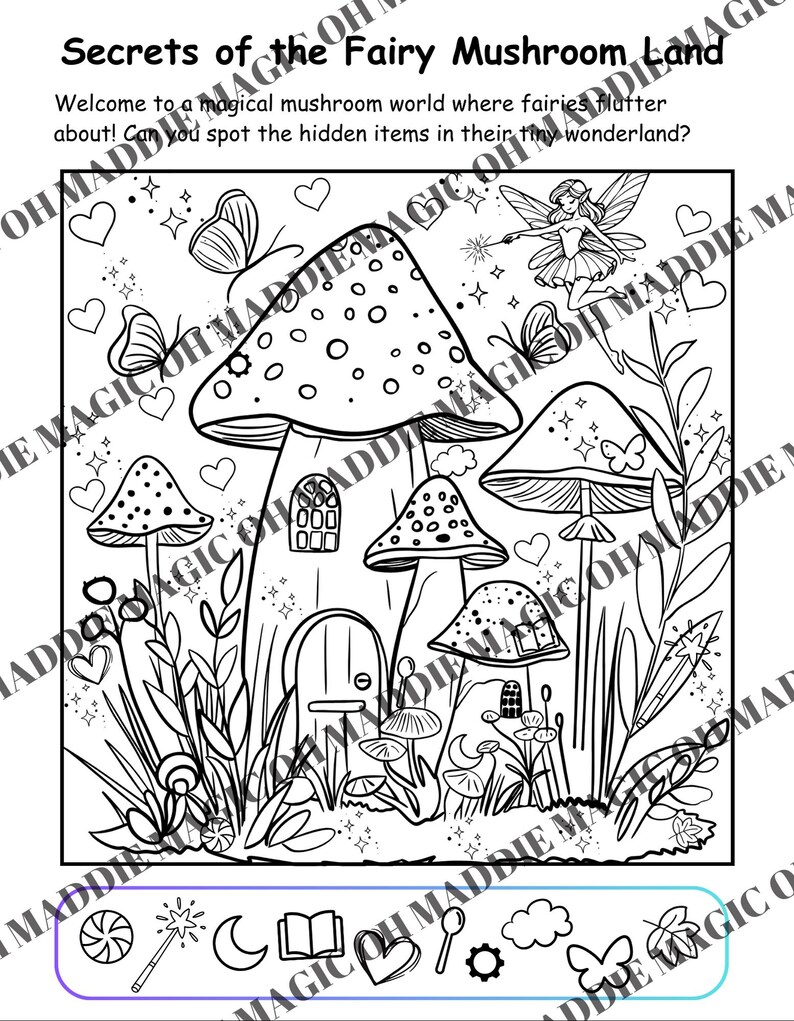 20 Printable Hidden Object Coloring Book Pages for Kids | Fun Find ...