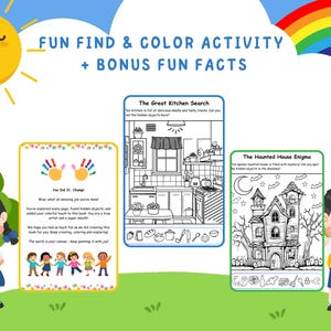20 Printable Hidden Object Coloring Book Pages for Kids | Fun Find ...