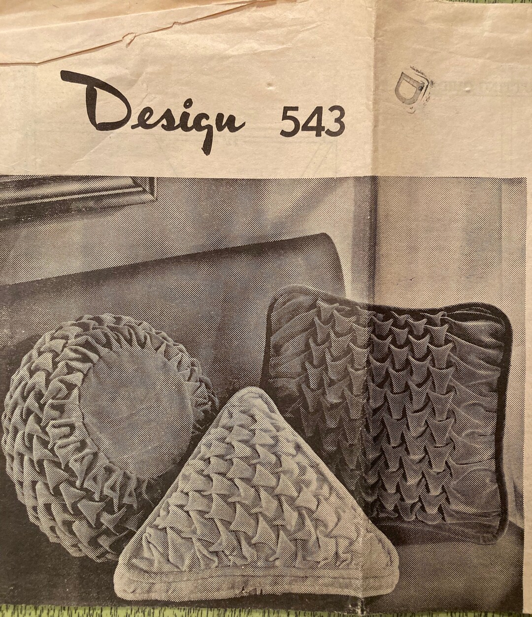 Vintage Smocked Pillows Triangle Round and Oblong Transfer - Etsy