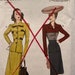 Vintage Sewing Pattern Reprint 1944 Semi Fitted Jacket & Skirt Retro ...
