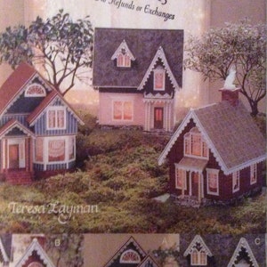 Vintage Vogue Sewing Pattern 7376 Miniature Victorian Village Houses ...