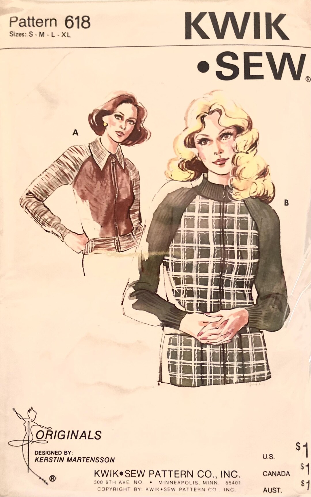 Vintage 1970s Sewing Pattern Ladies Stretch Knit Cardigan Uncut Kwik ...