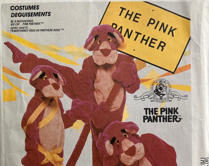 Pink Panther Costume Sewing Pattern Children's Size 6-8 UNCUT 1986 ...