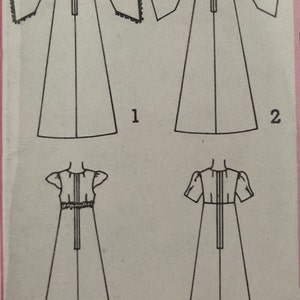 Vintage Sewing Pattern Misses Wedding Bridesmaids Dresses 1972 Size 12 ...