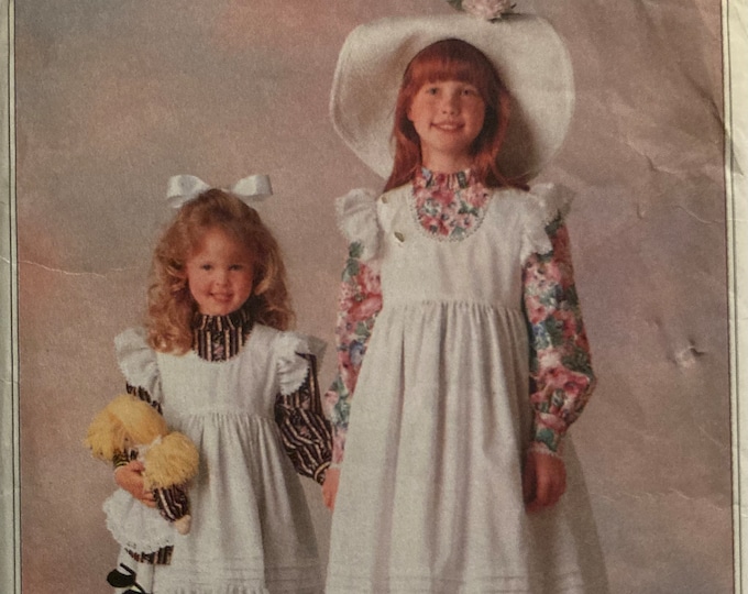Vintage Holly Hobbie Sewing Pattern Girls and Dolls Long Sleeved Dress ...