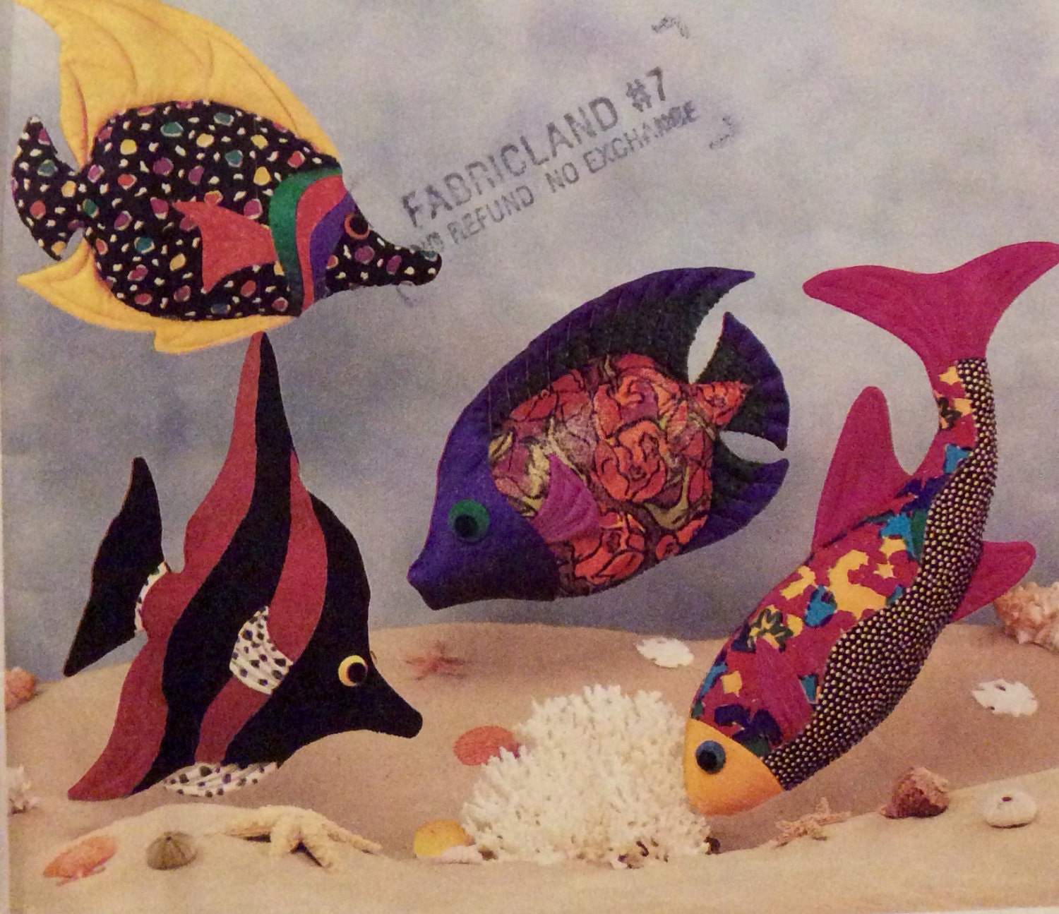 Sewing Pattern Tropical Fish Pillows Home Decor Uncut 1992 - Etsy