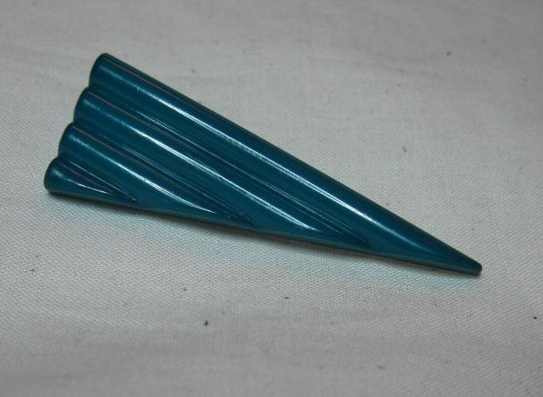 Vintage Buch & Deichmann Denmark 1980s Turquoise Teal Plastic Triangle ...