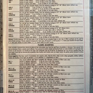 Vintage Flower Making Sewing Pattern Silk Organza Georgette Satin Iris ...