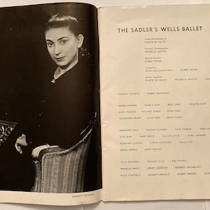 Vintage Sadler's Wells Ballet Program 1950 Covent Garden Margot Fonteyn ...