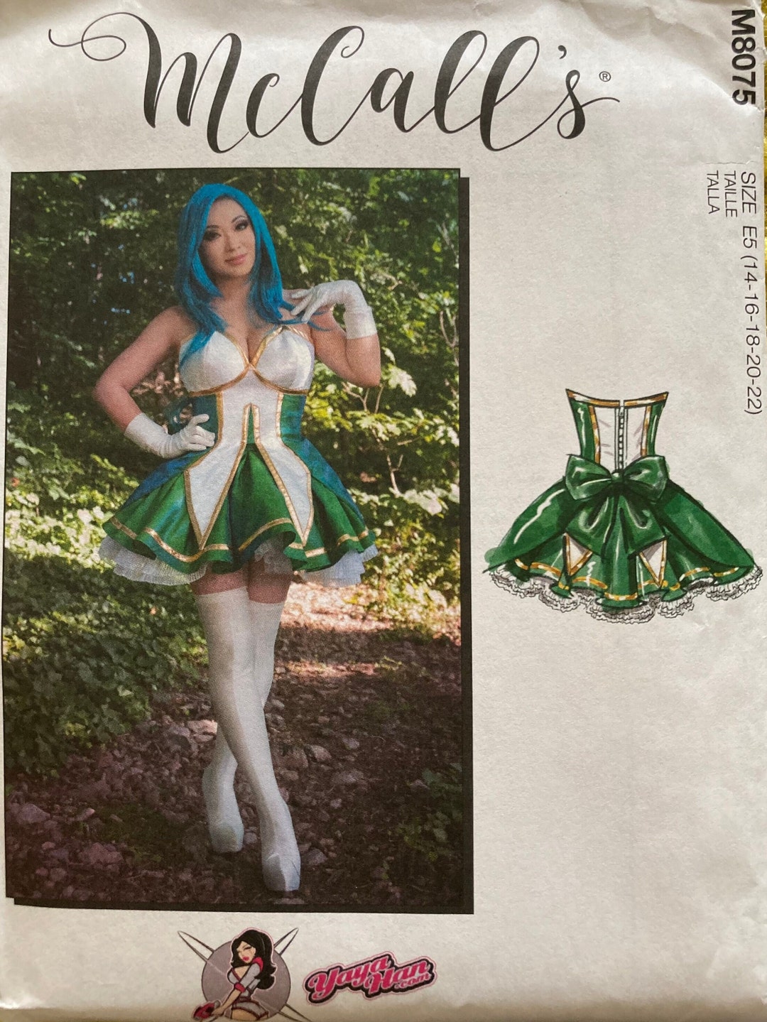 Yaya Han Costume Sewing Pattern Cosplay Dress Bustier Short Puffed ...
