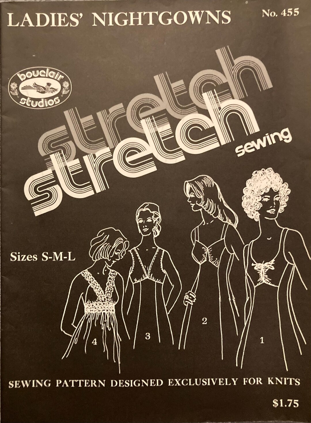 Vintage Sewing Pattern Ladies Nightgowns 1976 Bouclair Studios Stretch ...