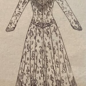 Vintage Sewing Pattern Western Bridal Gown 1996 Alicyn Exclusives ...
