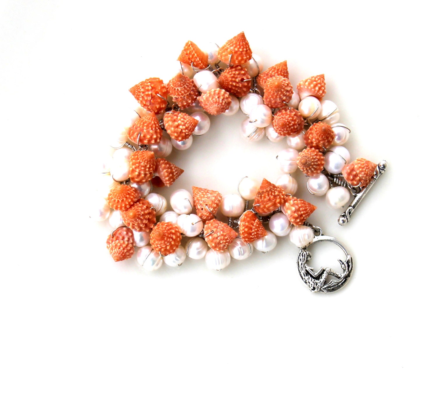 Teardrops of the Moon / Shell Bracelet by Uniquenecks /spiritual Wire ...