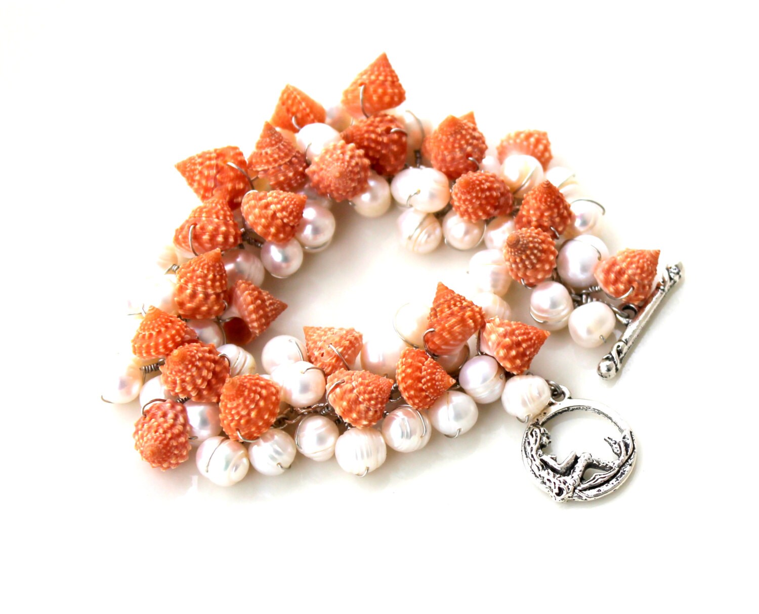 Teardrops of the Moon / Shell Bracelet by Uniquenecks /spiritual Wire ...