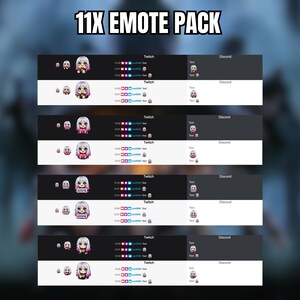 Sable Ward Emotes Pack | Dead by Daylight Twitch Emotes | Chibi Goth ...