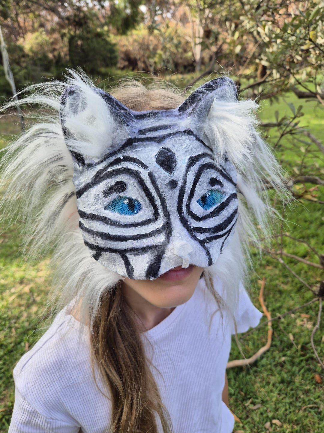 White Tiger Therian Mask - Etsy