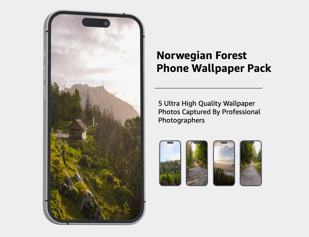 Norwegian Forest Phone Wallpapers | 5 Stunning Digital Download ...