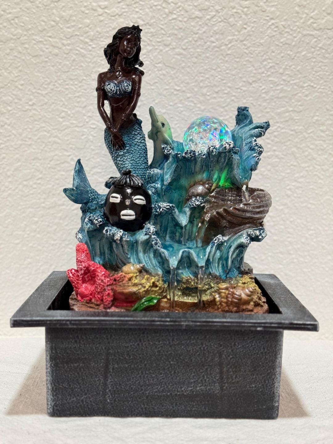 Yemaya Water Fountain • Orisha Goddess of the Ocean • Spiritual Altar ...