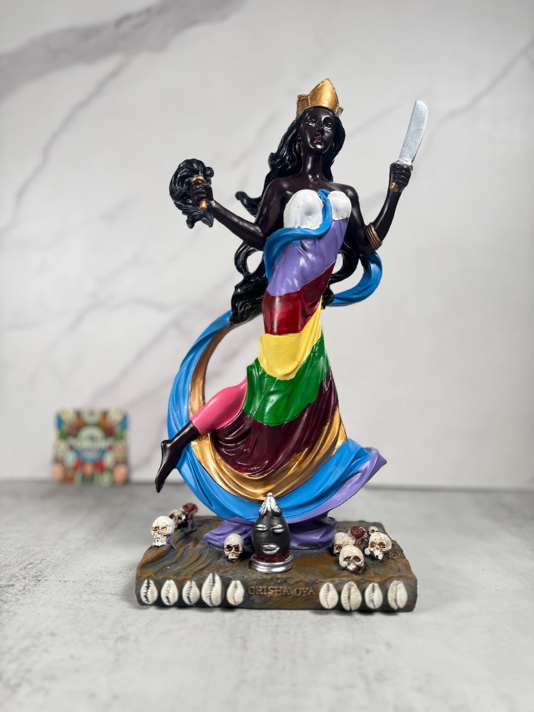Oya Orisha Statue • Goddess of Storms & Transformation • Afro-caribbean ...