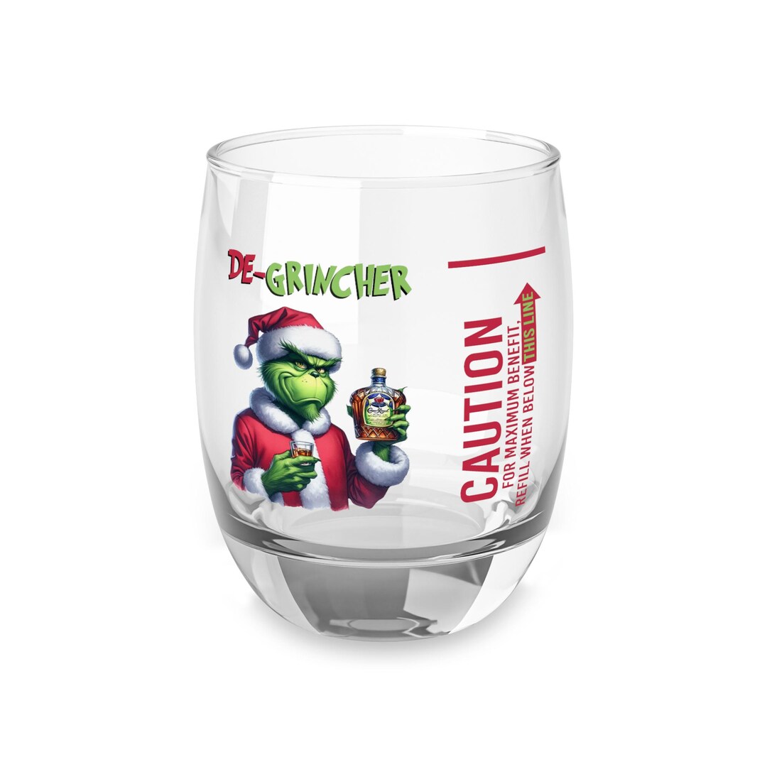 Grinch Whiskey Glass: Funny Christmas Holiday Barware Gift - Etsy