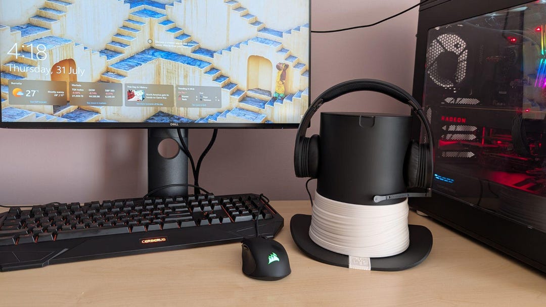 LED Desk Organizer – Unique Hat Storage Design & Headphone Stand – Gift ...