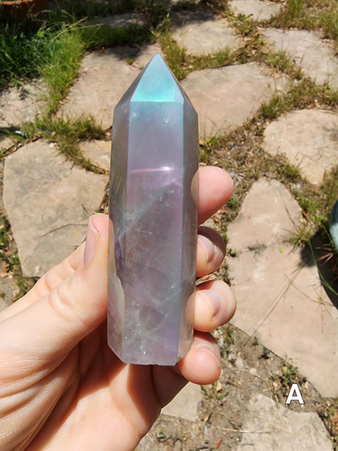 Aura Blue Rose Quartz Tower |rainbow Angel Aura Quartz | Rare Crystal ...