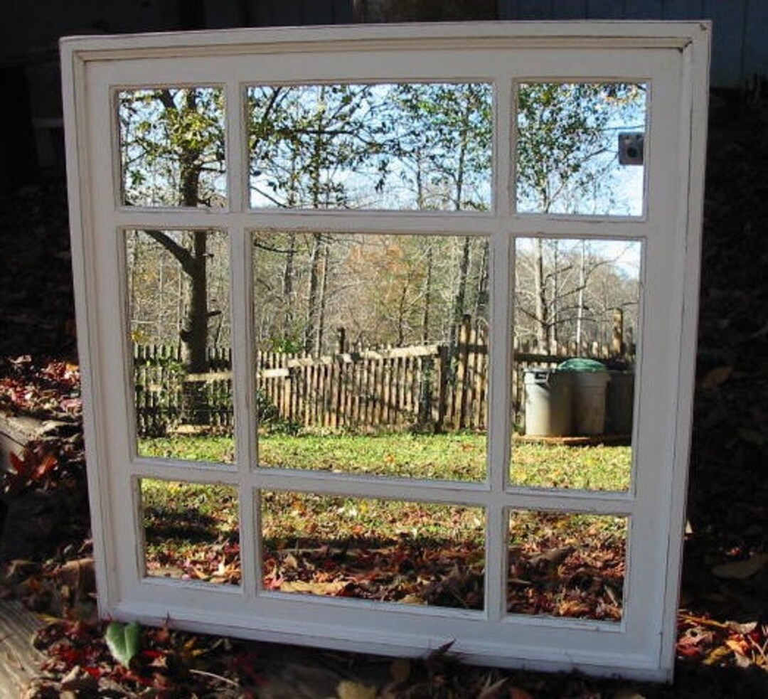 Customize Size and Color , Square Window Pane Mirror , Cottage Mirror ...