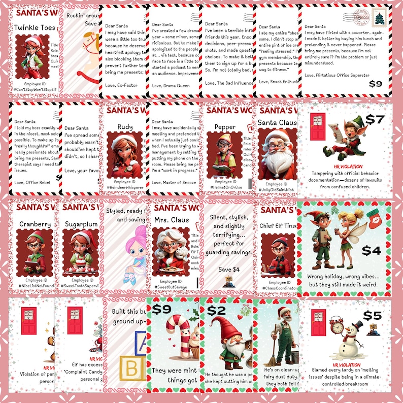 Christmas Savings Challenge Box: North Pole Edition With 72 Cards - Etsy