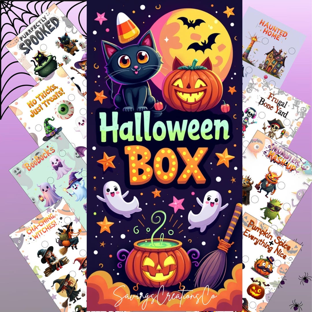 Halloween Savings Challenge: Spooky Game Boards (digital Download - Etsy