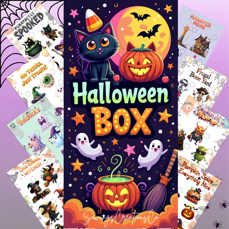 Halloween Savings Challenge: Spooky Game Boards (digital Download - Etsy